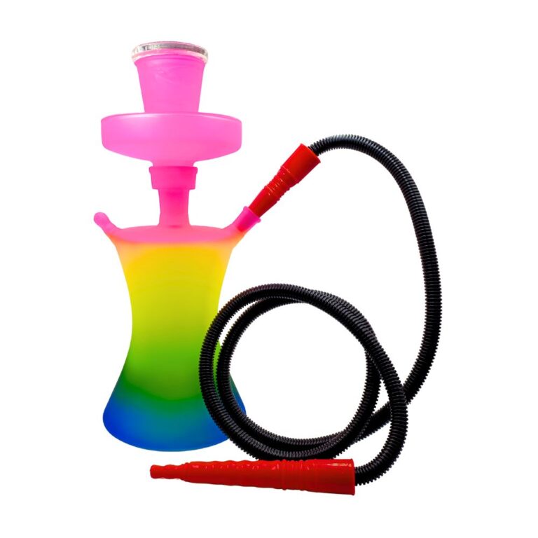Hookah De Vidrio Multicolor Con Luz LED y Maletín | Blue Weed SmokeShop